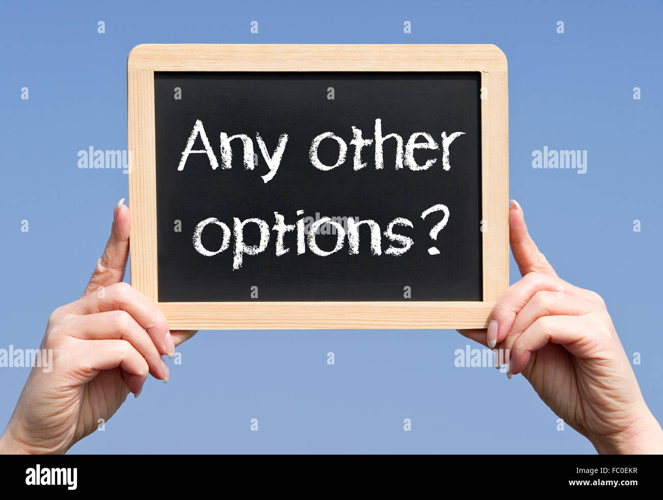 Any other options Stock Photo - Alamy