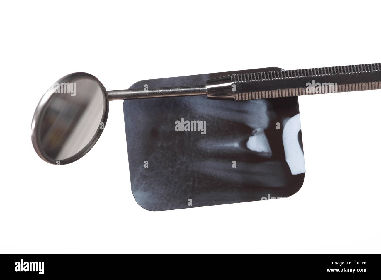 dental x-ray film detail and dental instrument Stock Photo - Alamy