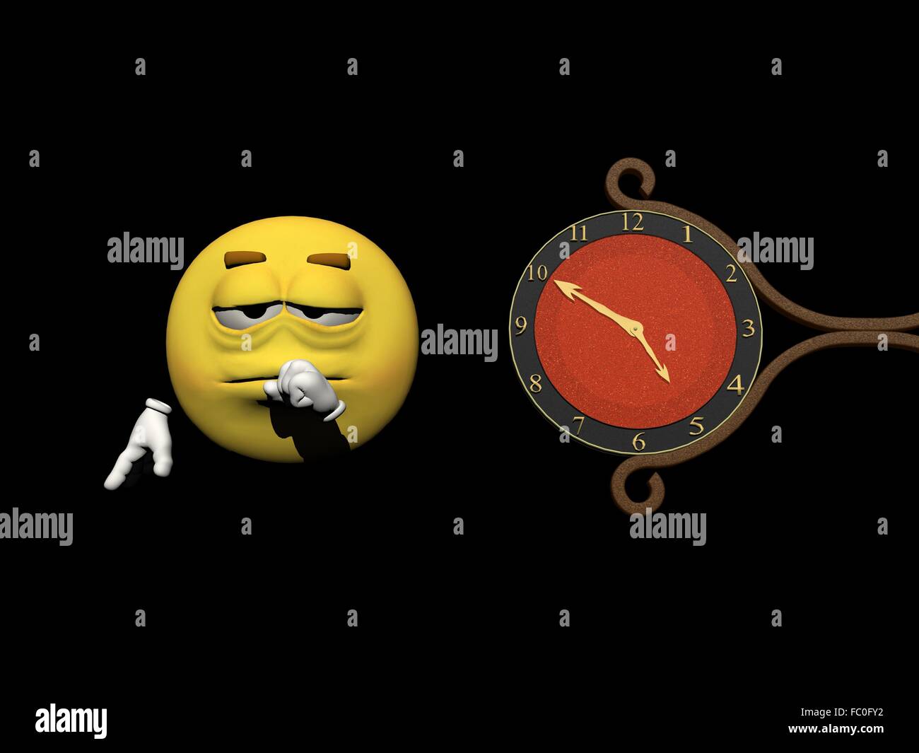 3d digital clock hi-res stock photography and images - Alamy