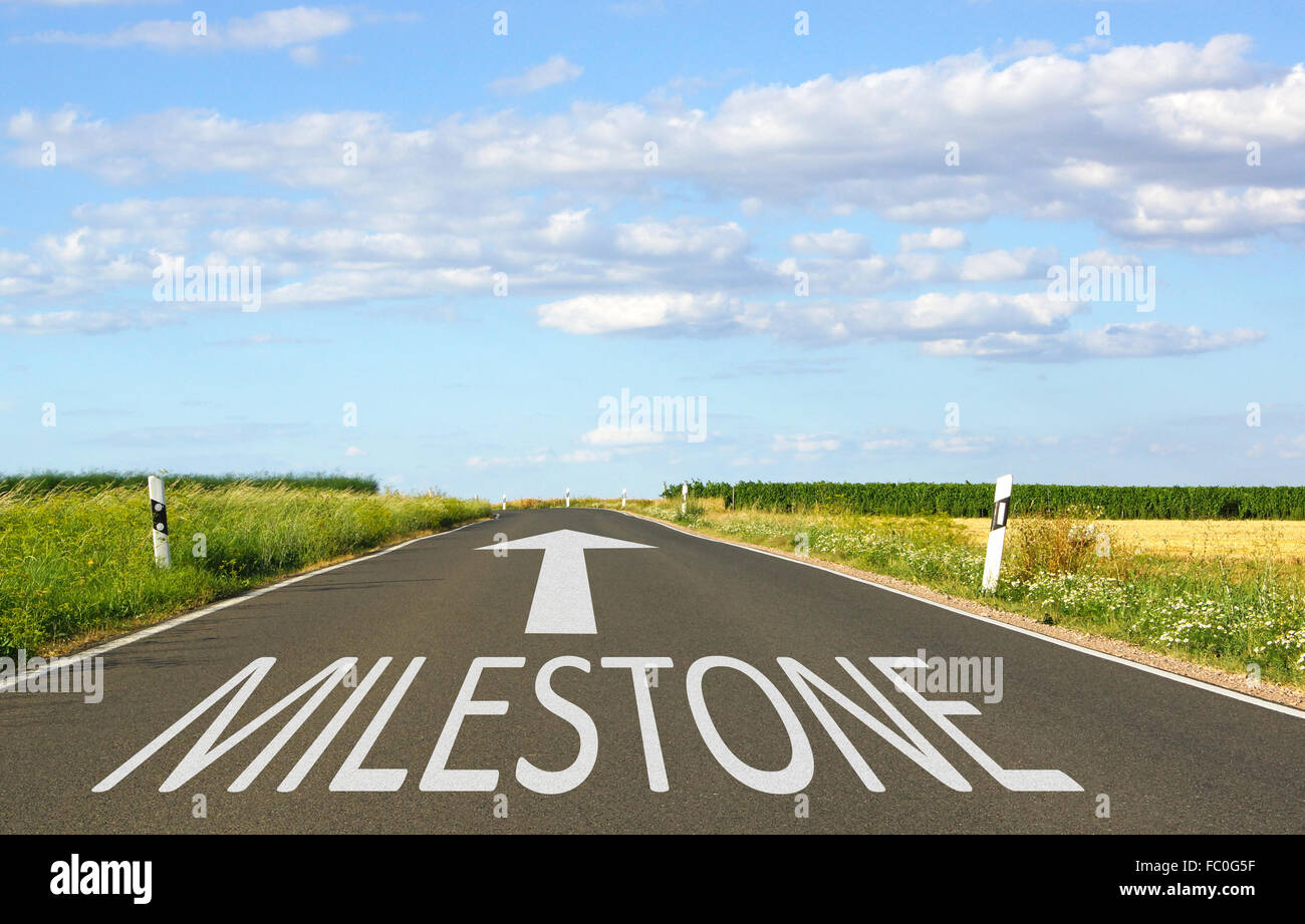 Milestone - Business Concept Stock Photo - Alamy