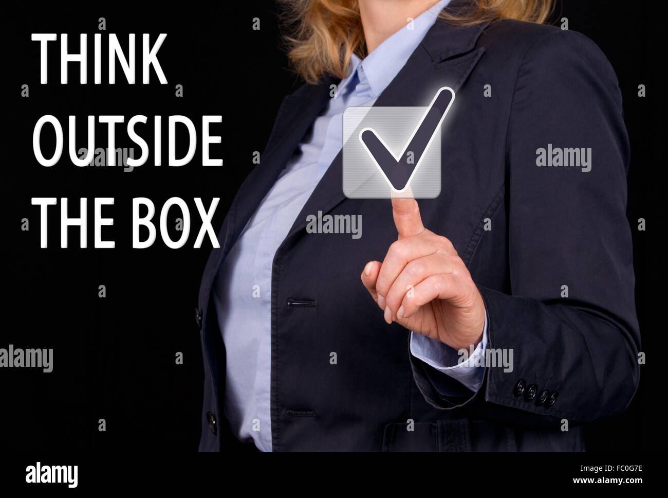 Think outside the Box Stock Photo - Alamy
