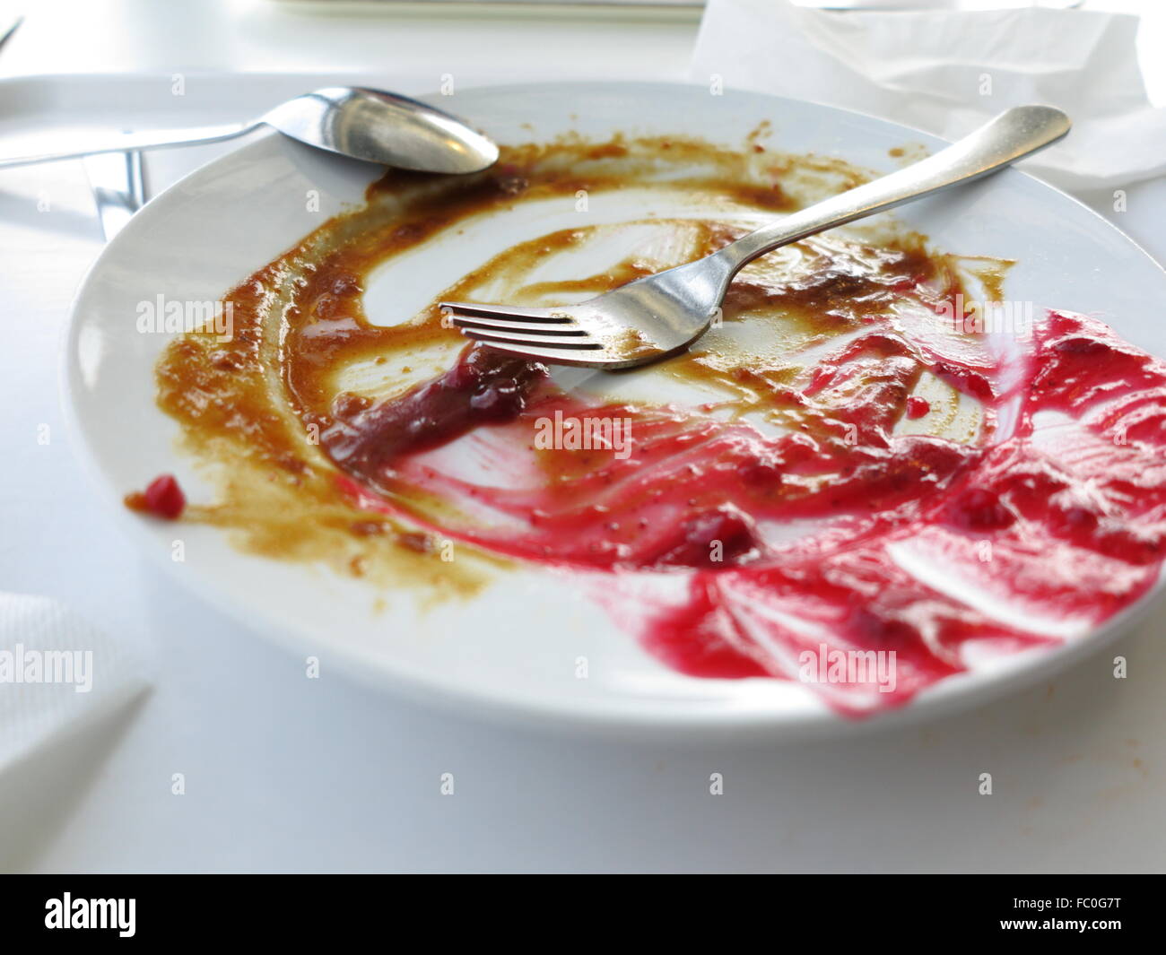 Empty plate dirty after dinner hi-res stock photography and images - Alamy