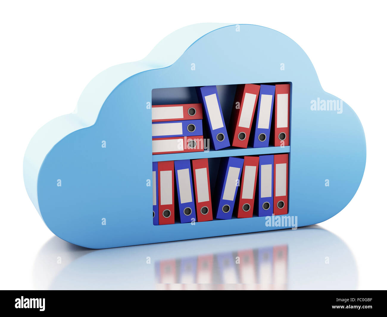 3d File storage in cloud. Cloud computing concept Stock Photo - Alamy