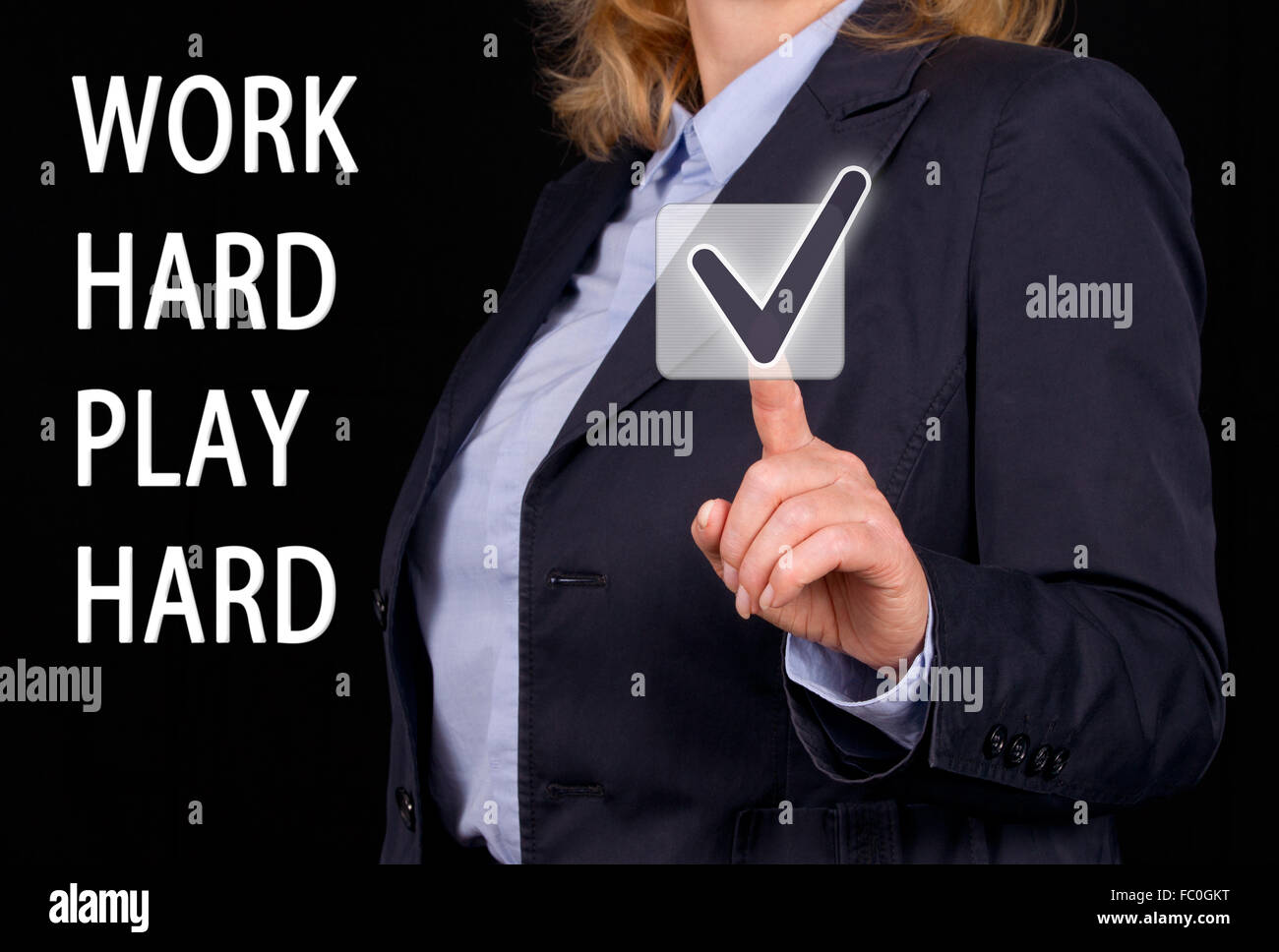 Work hard play hard Stock Photo - Alamy