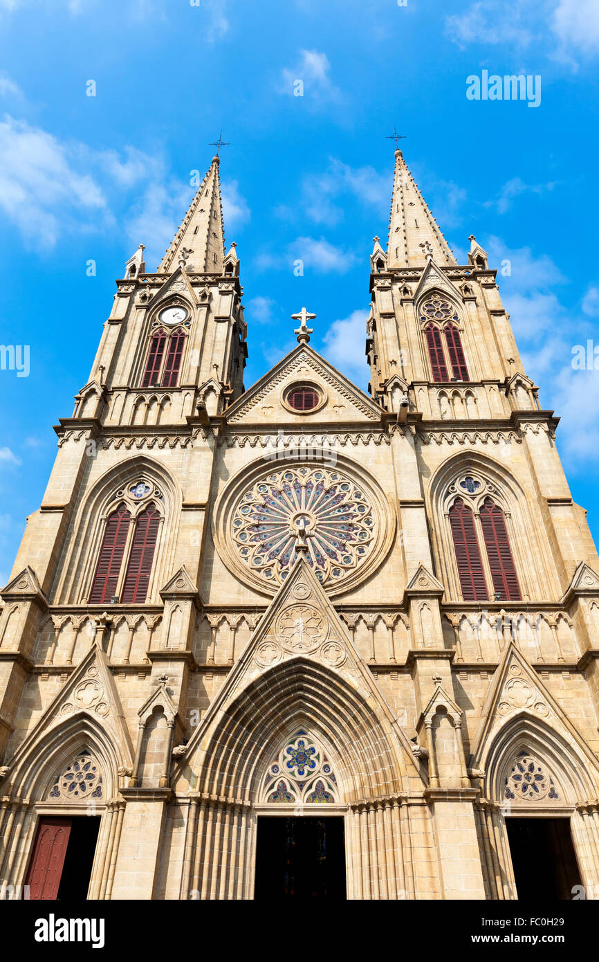 Shishi Sacred Heart Cathedral, built in 1863 at Guangzhou China Stock ...