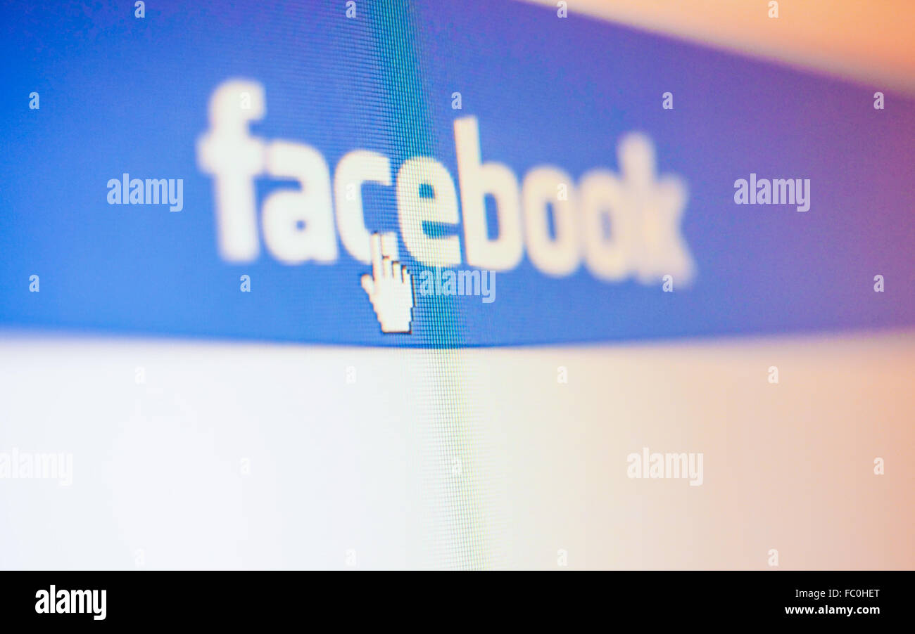 Facebook home page Stock Photo - Alamy