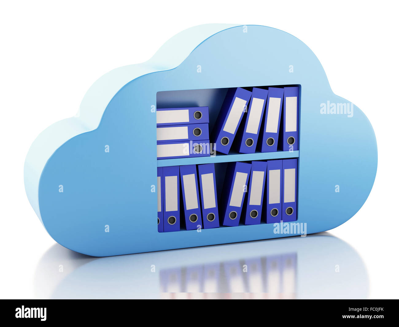 3d File storage in cloud. Cloud computing concept Stock Photo - Alamy