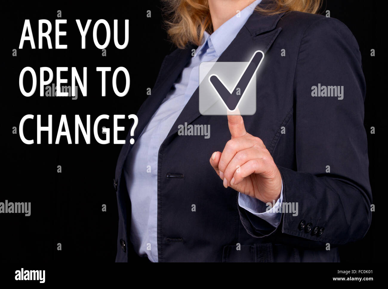 Are you open to change Stock Photo - Alamy