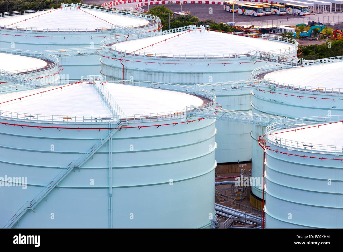 Gas storage tank in industrial plant Stock Photo - Alamy
