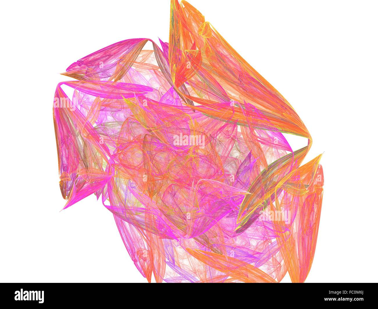 digital fractal on white background Stock Photo - Alamy