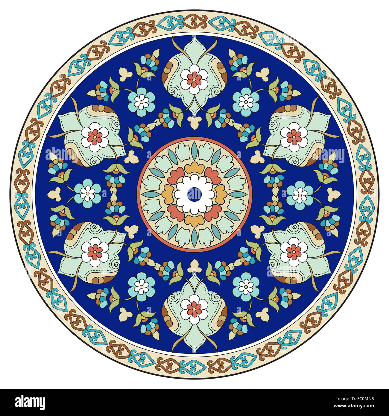 artistic ottoman pattern series eleven Stock Photo - Alamy
