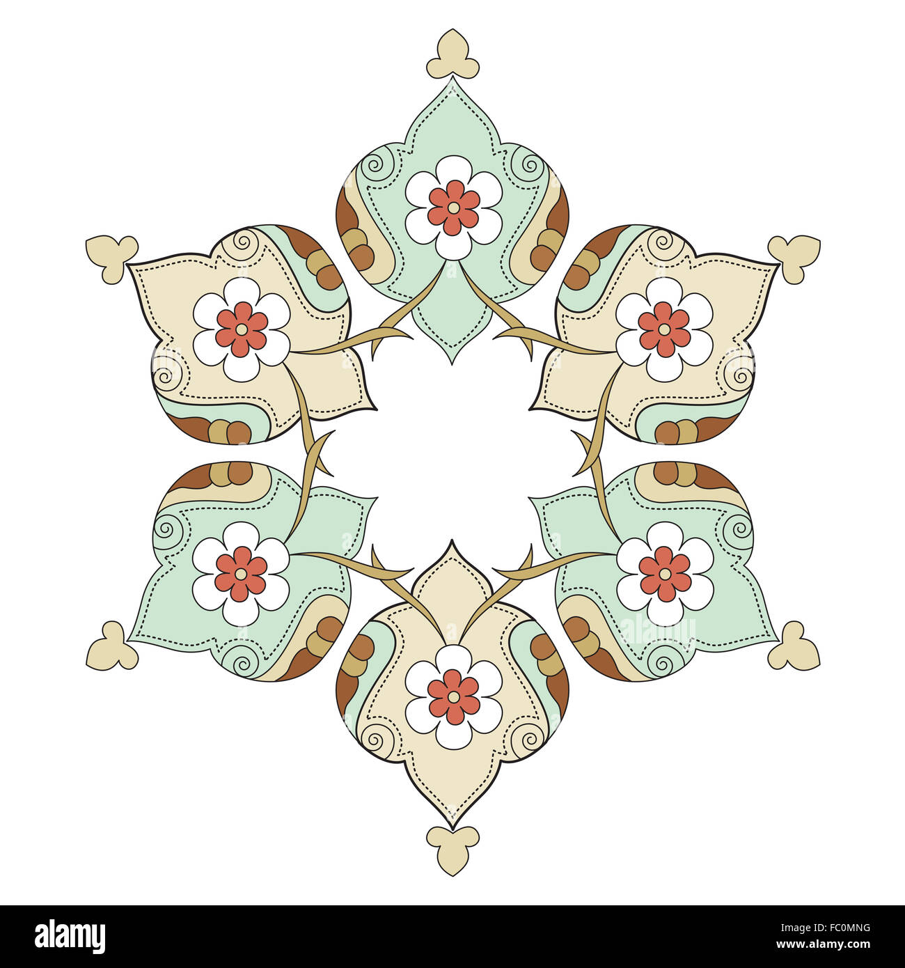 artistic ottoman pattern series eight Stock Photo - Alamy