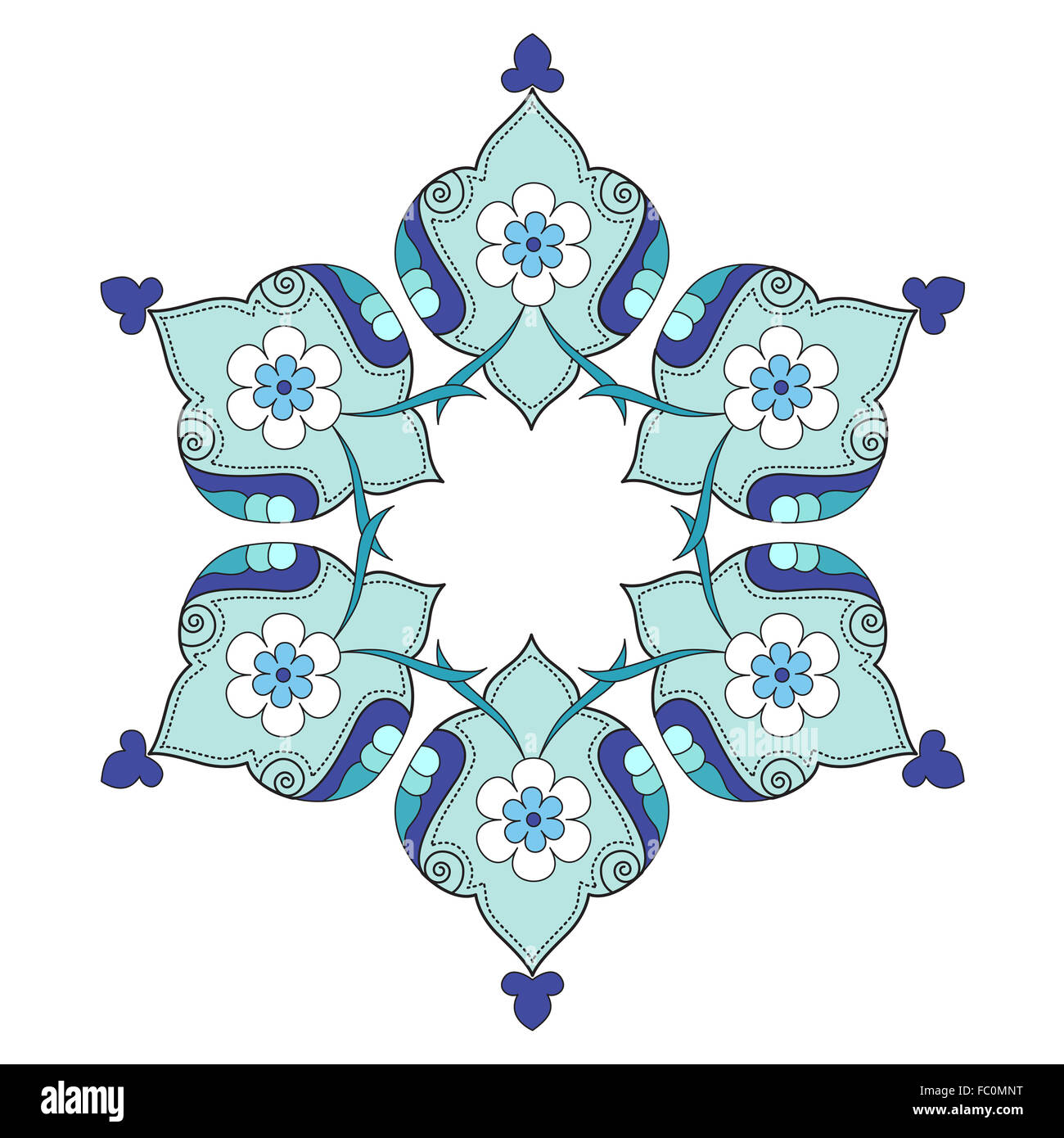 artistic ottoman pattern series nine Stock Photo - Alamy