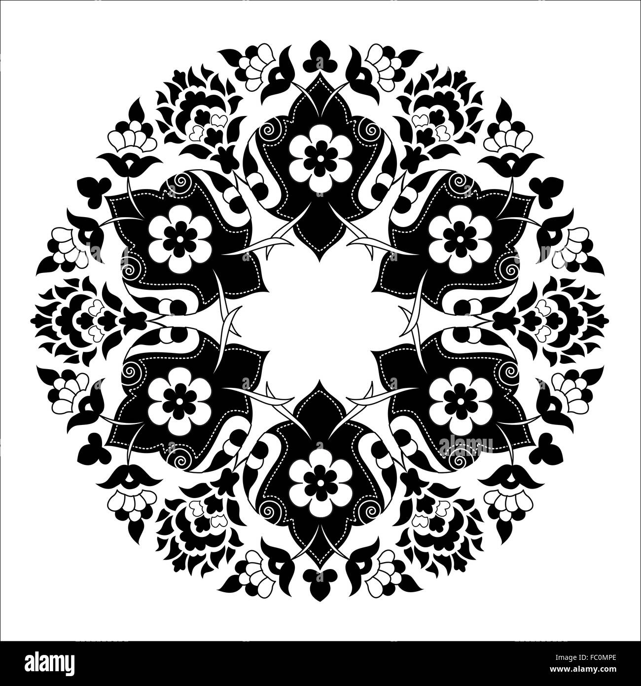 artistic ottoman pattern series seven Stock Photo - Alamy