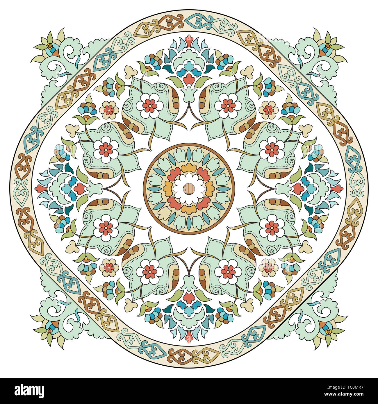 artistic ottoman pattern series three Stock Photo - Alamy