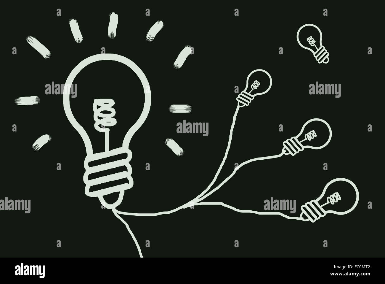 Businessman bright light bulb hi-res stock photography and images - Alamy