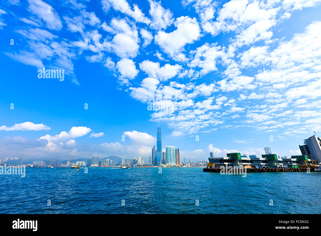 Harbor view in Hong Kong Stock Photo - Alamy