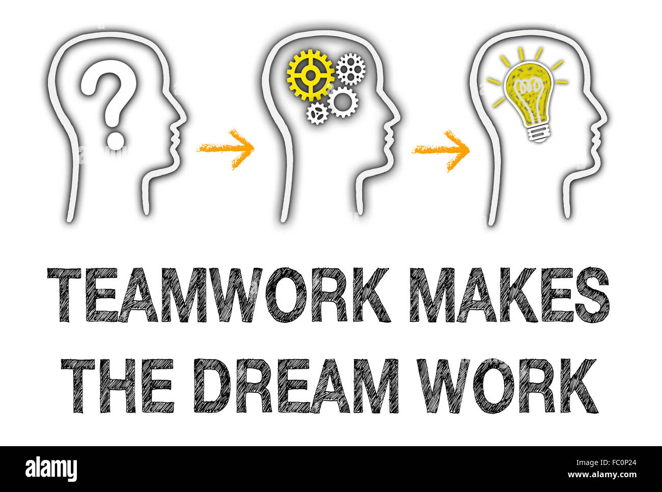 Teamwork makes dream work hi-res stock photography and images - Alamy