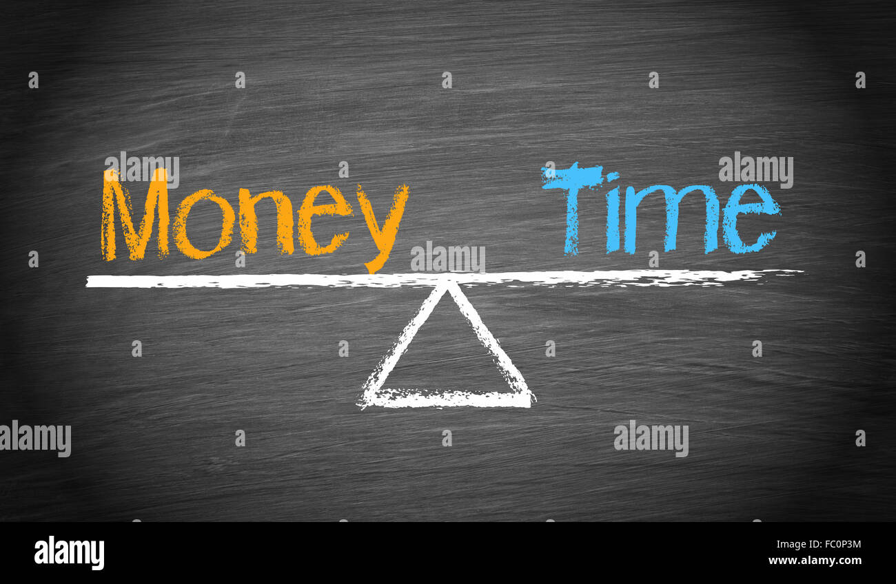 Money and Time - Balance Concept Stock Photo - Alamy