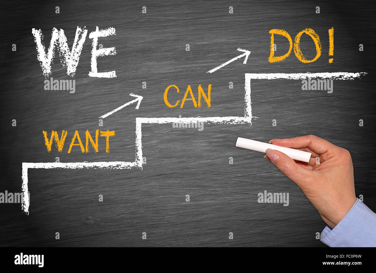 We do it - Motivation Concept Stock Photo - Alamy