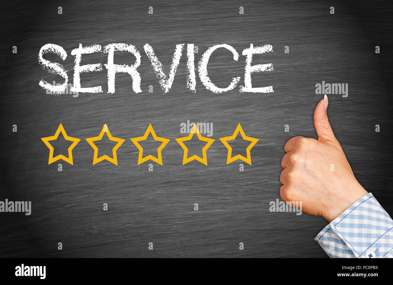 Stars rating thumb hi-res stock photography and images - Alamy