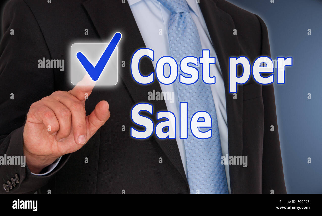Cost per Sale Stock Photo - Alamy