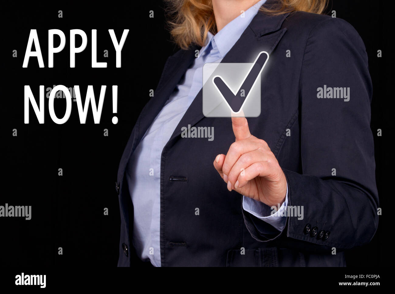 Apply now ! Stock Photo - Alamy