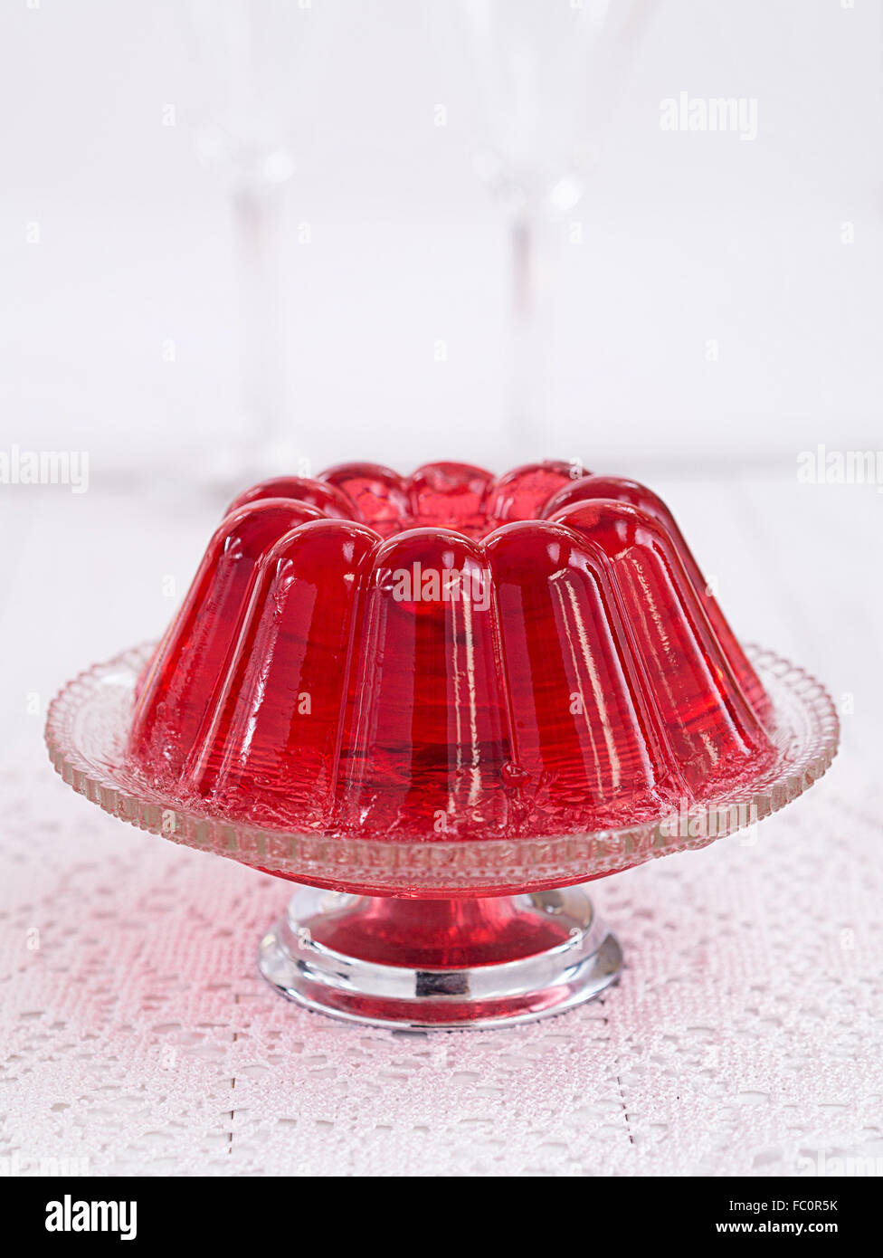 Red jello on plate hi-res stock photography and images - Alamy