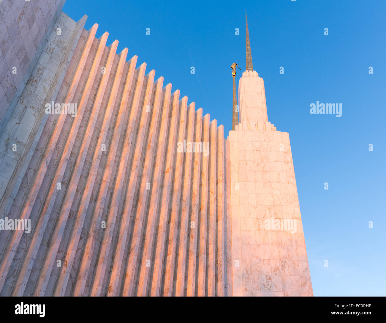 Mormon temple in Washington DC in late winter afternoon Stock Photo - Alamy