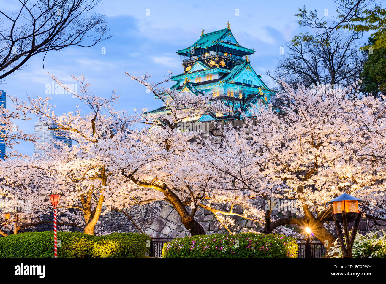 Osaka, Japan at Osaka Castle during spring season Stock Photo - Alamy