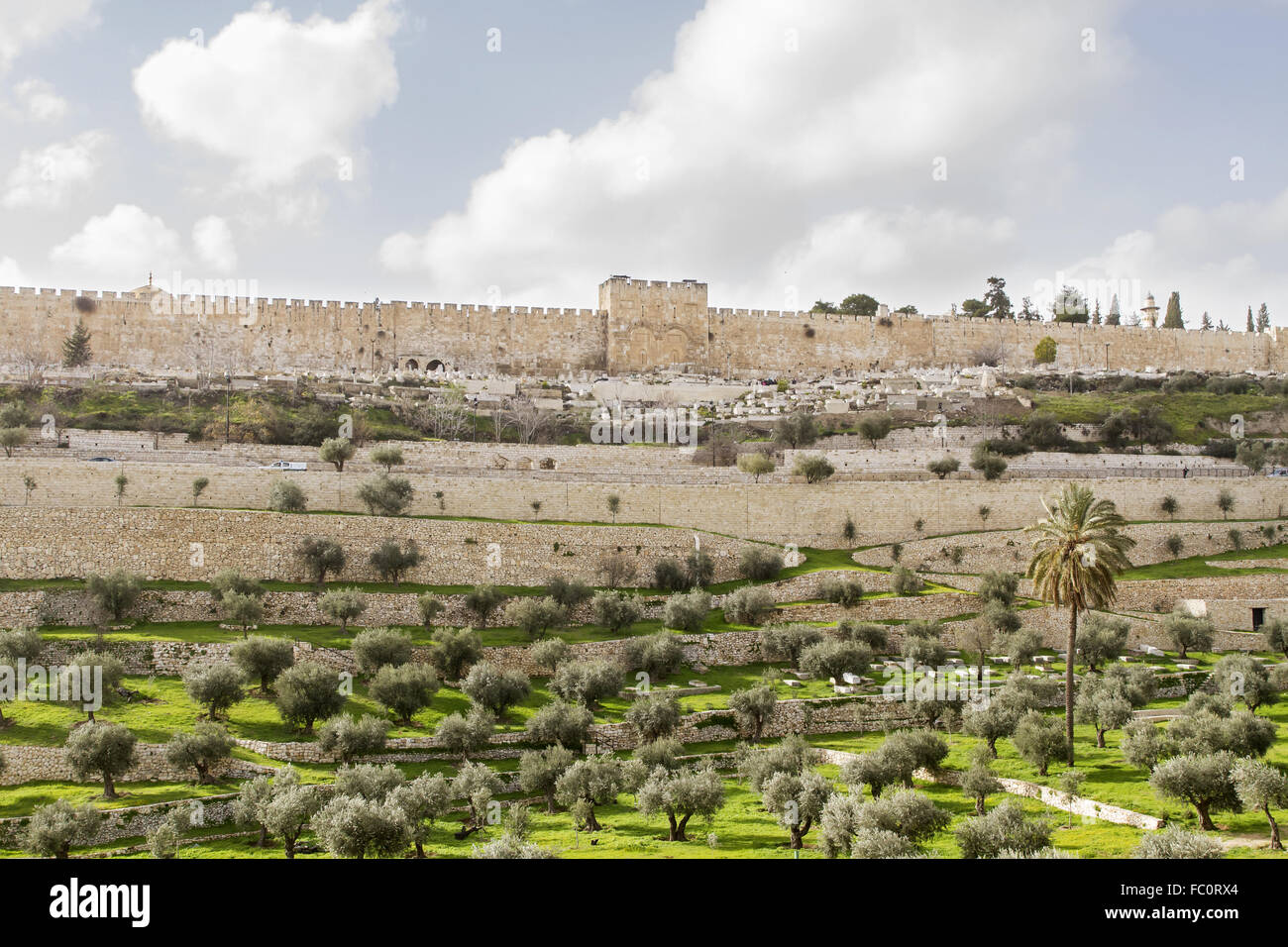 Golden gate to old Jerusalem city Stock Photo - Alamy