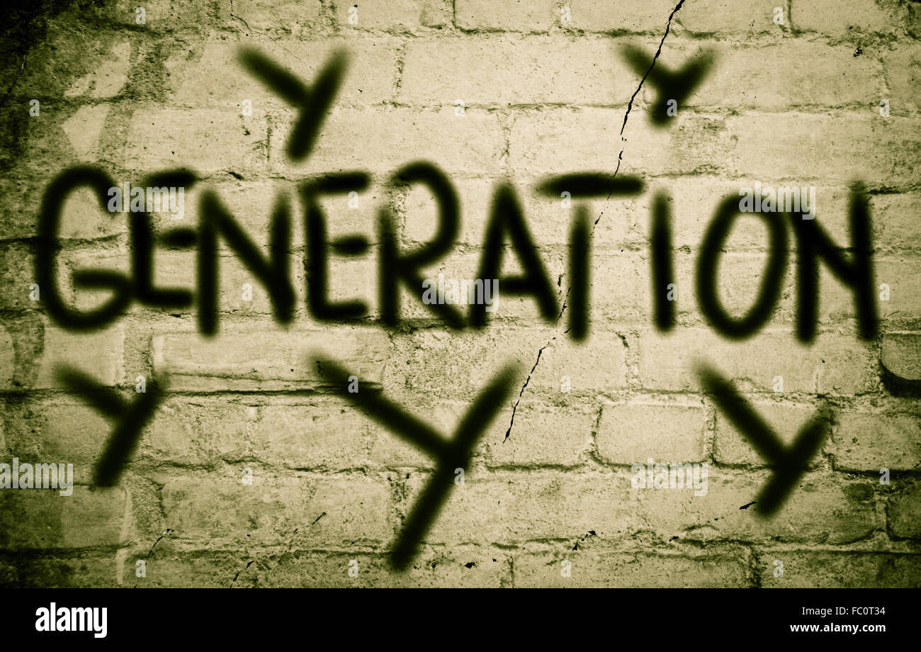 Generation Y Concept Stock Photo - Alamy