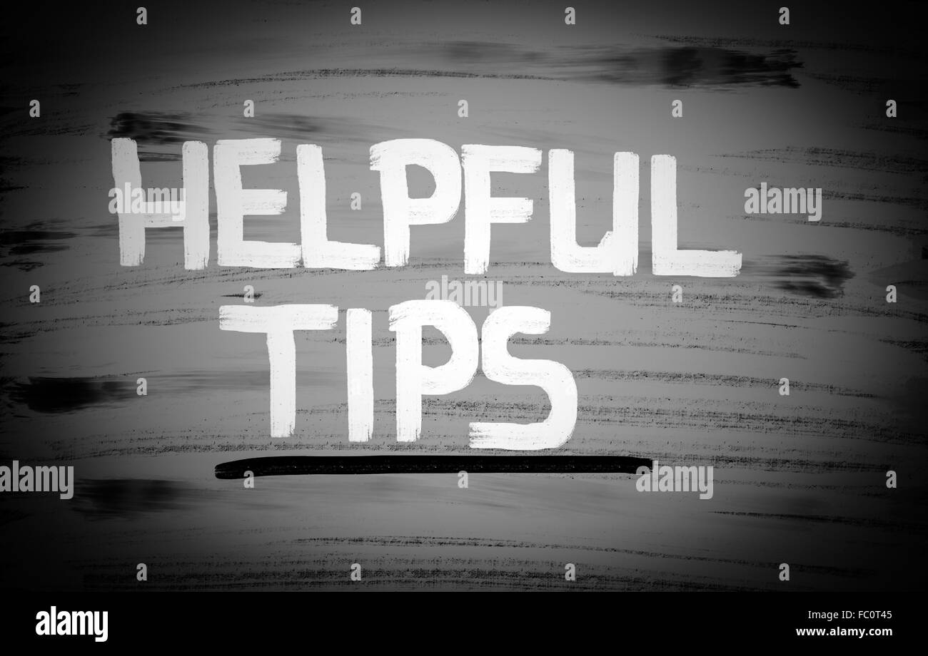Helpful Tips Concept Stock Photo - Alamy