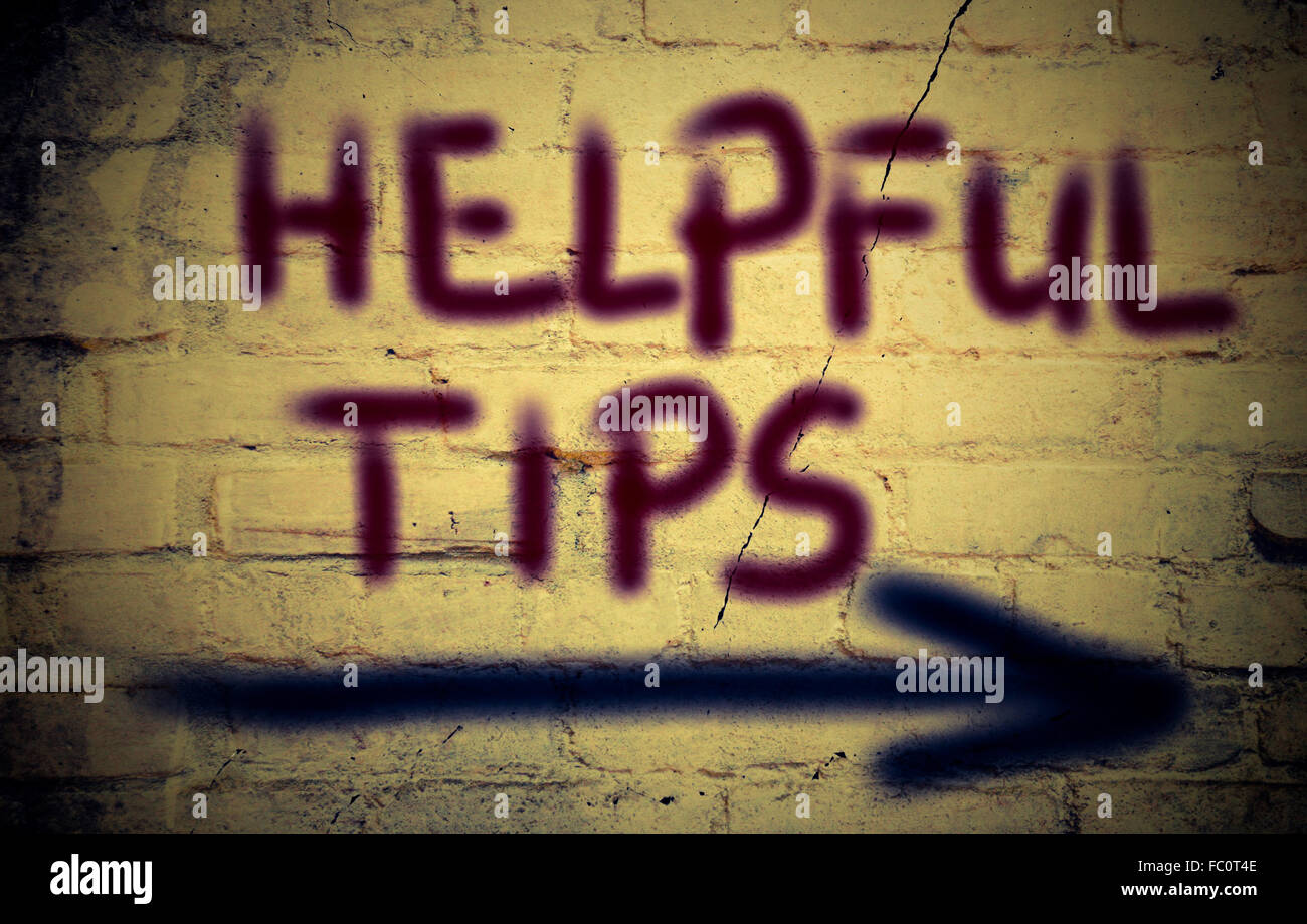 Helpful Tips Concept Stock Photo - Alamy