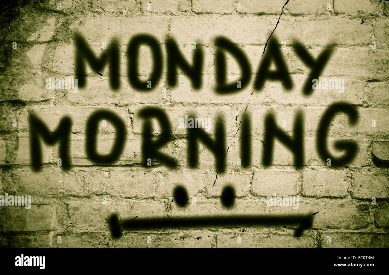 Monday Morning Concept Stock Photo - Alamy