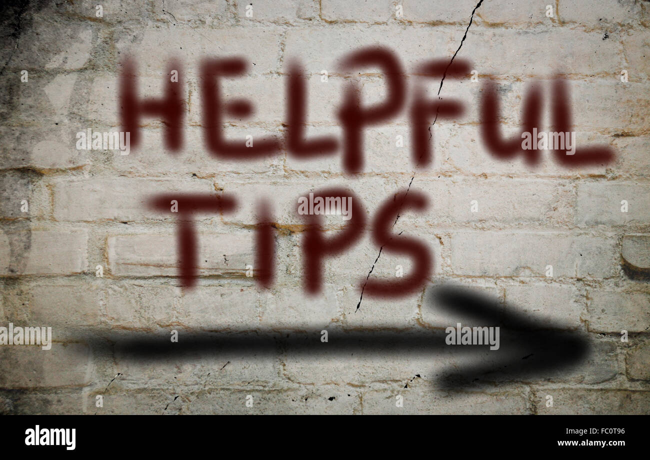 Helpful Tips Concept Stock Photo - Alamy