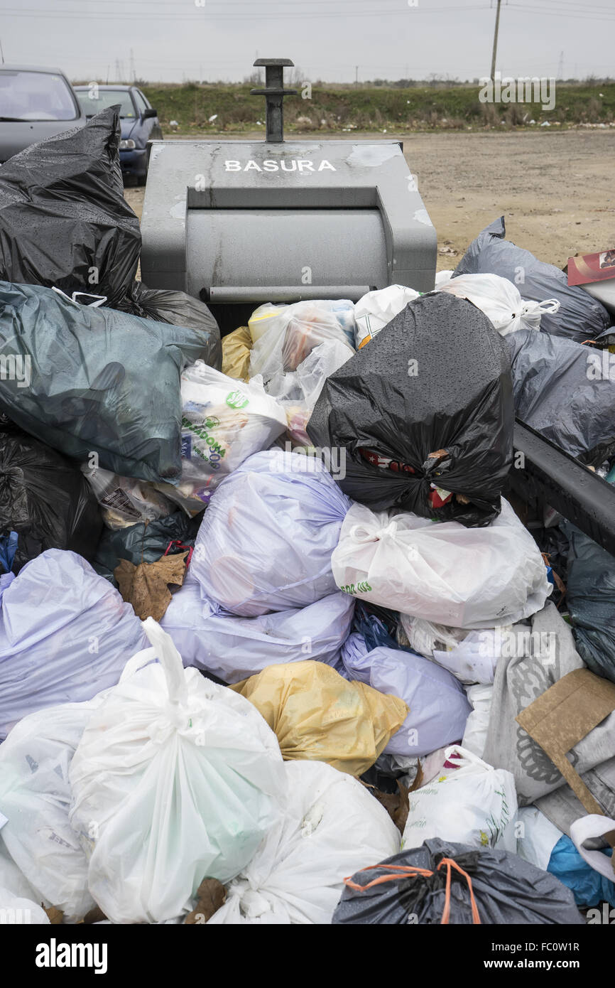 garbage, strike by municipal waste collection Stock Photo - Alamy