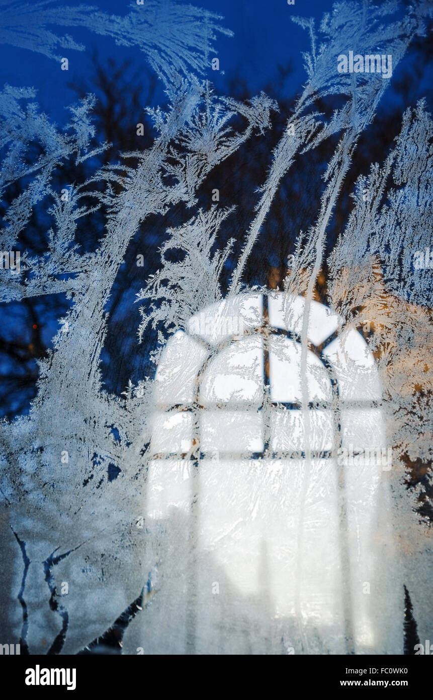 Frost on window chapel hi-res stock photography and images - Alamy