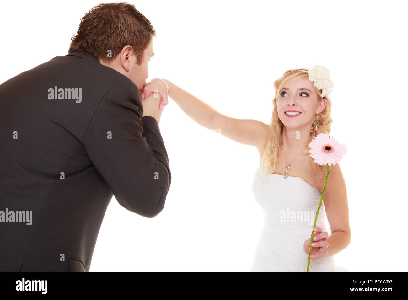 Wedding kissing hand gesture hi-res stock photography and images - Alamy