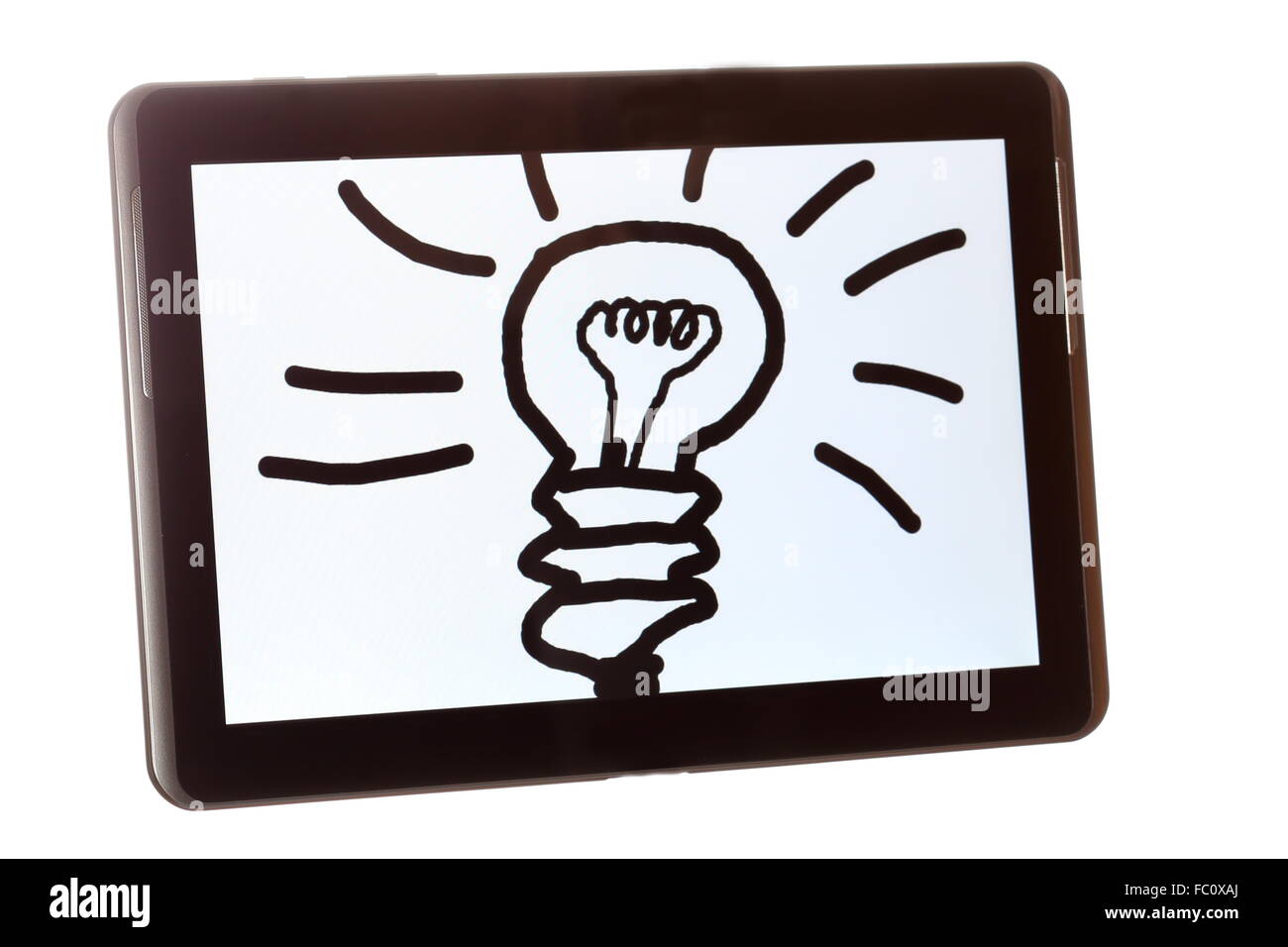 idea on tablet Stock Photo - Alamy