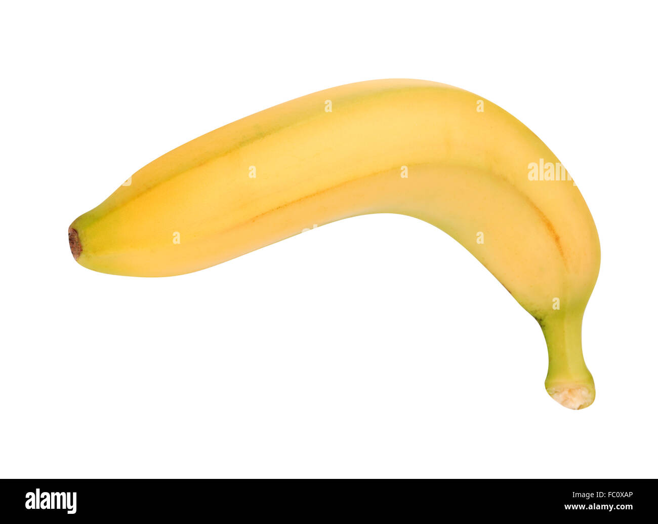 Yellow Banana Isolated Stock Photo - Alamy