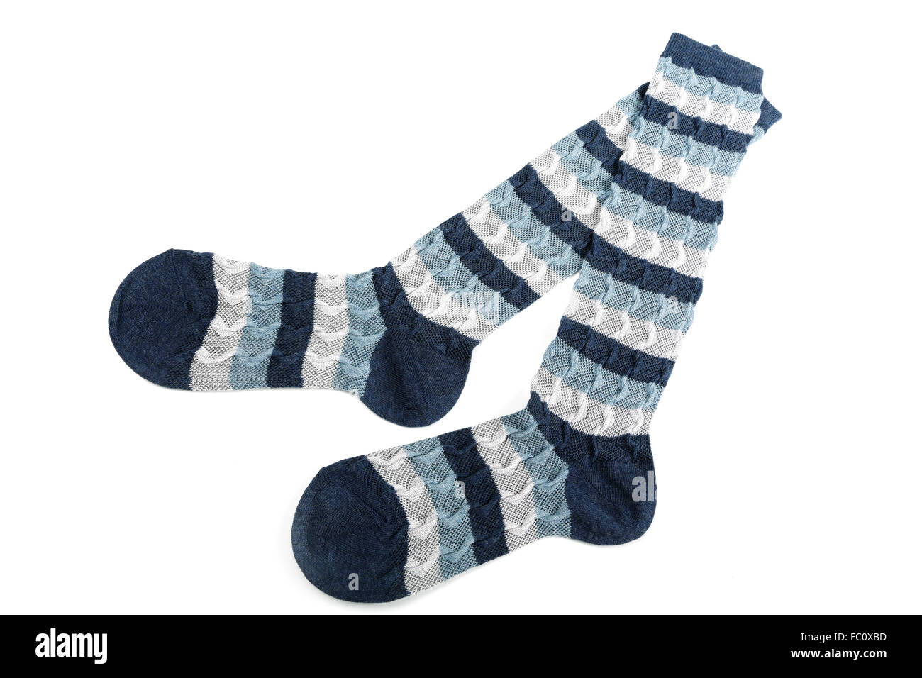 Female socks isolated on a white background Stock Photo - Alamy