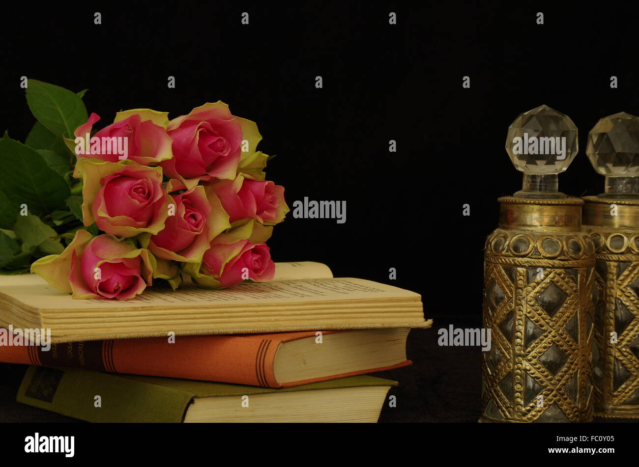 still life with roses Stock Photo - Alamy