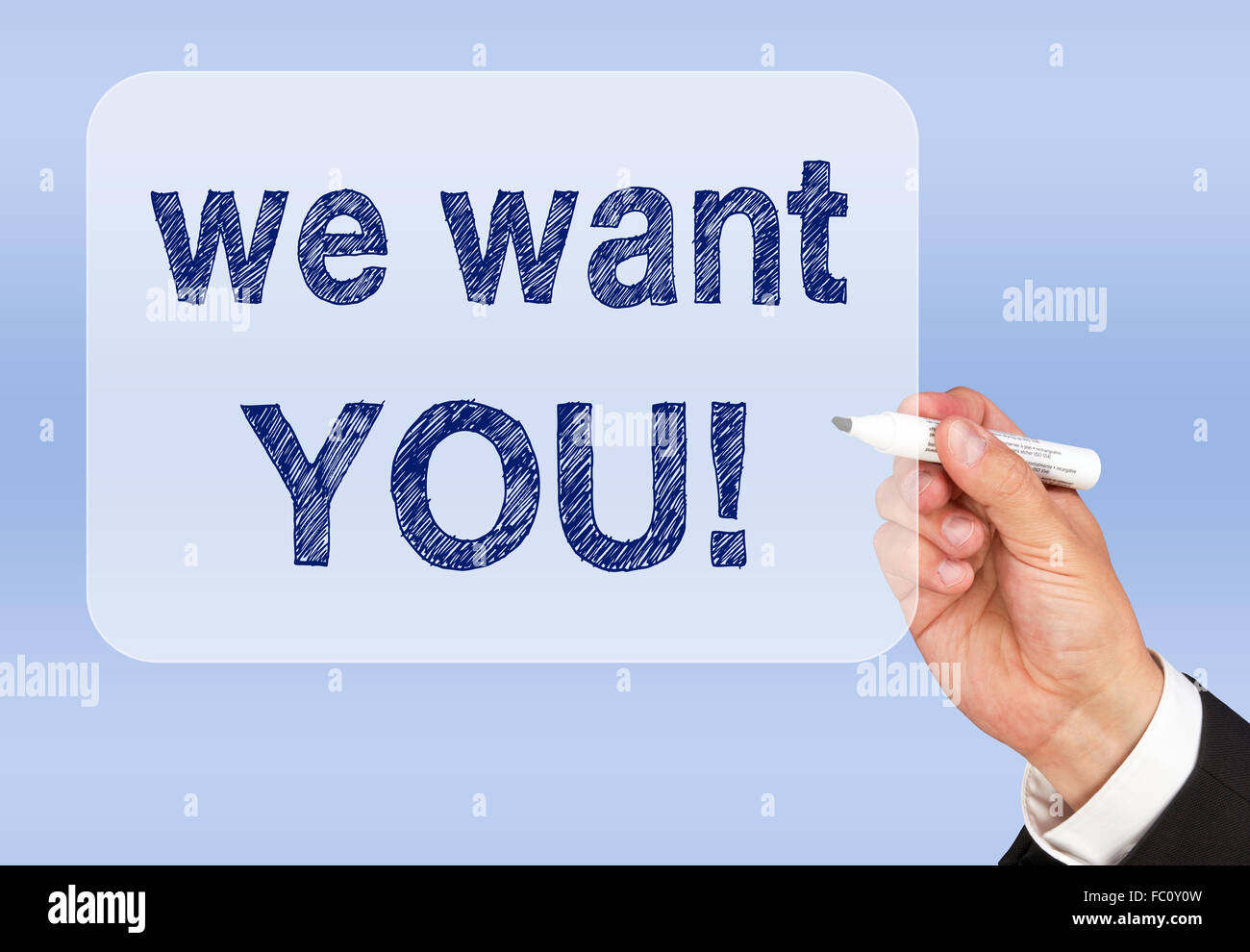 we want YOU Stock Photo - Alamy