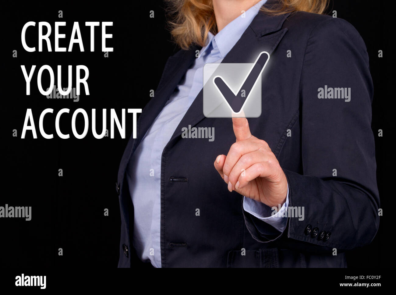 Create your Account Stock Photo - Alamy