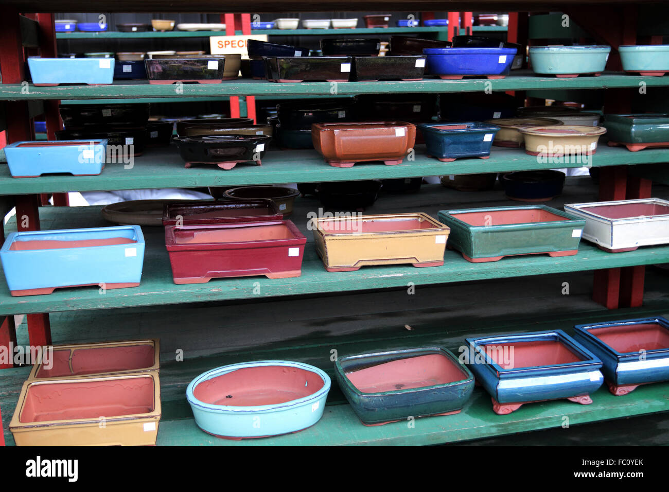 Bonsai ceramic pots for sale Stock Photo - Alamy