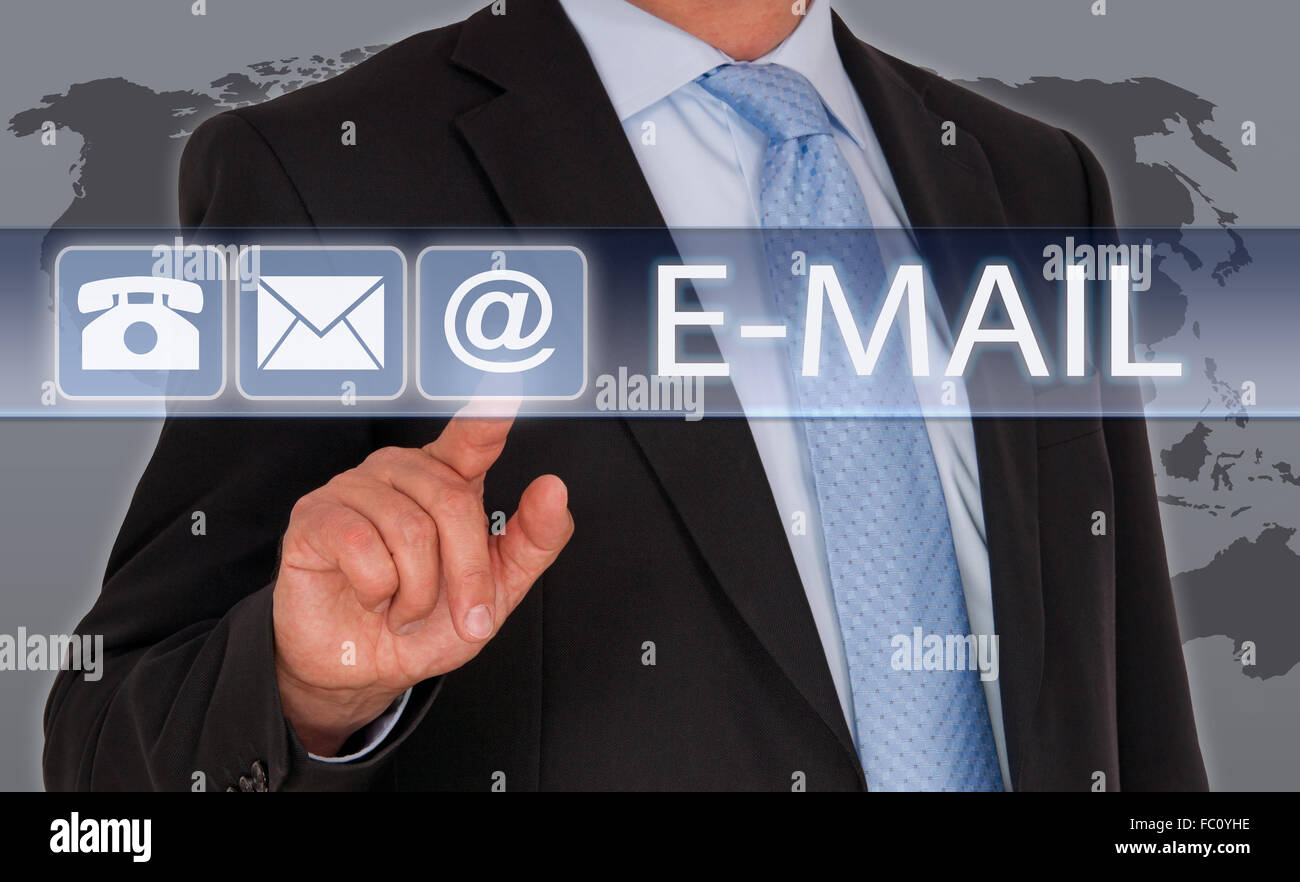 E-Mail - Contact us Stock Photo - Alamy