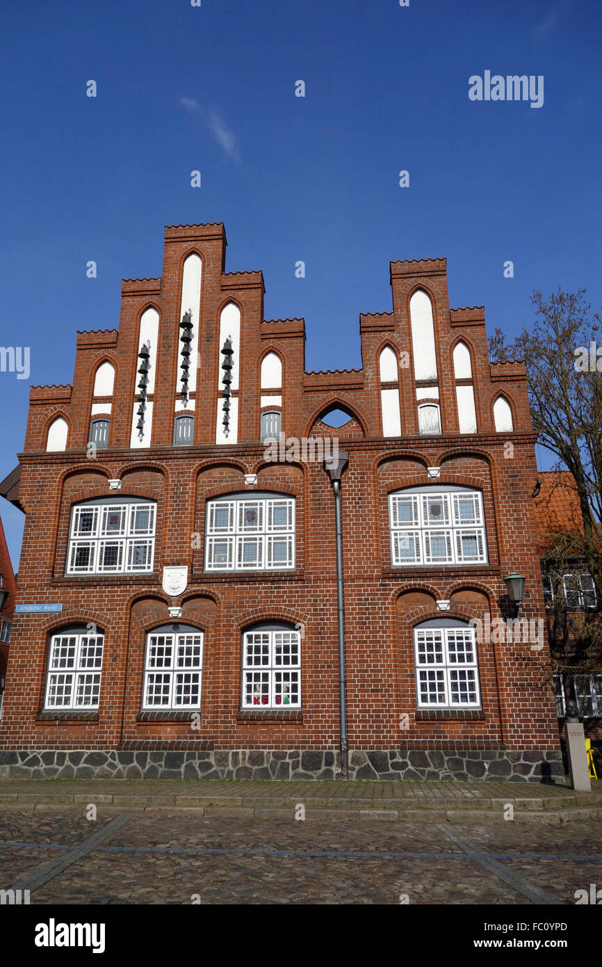 historic fassades rensburg Stock Photo - Alamy