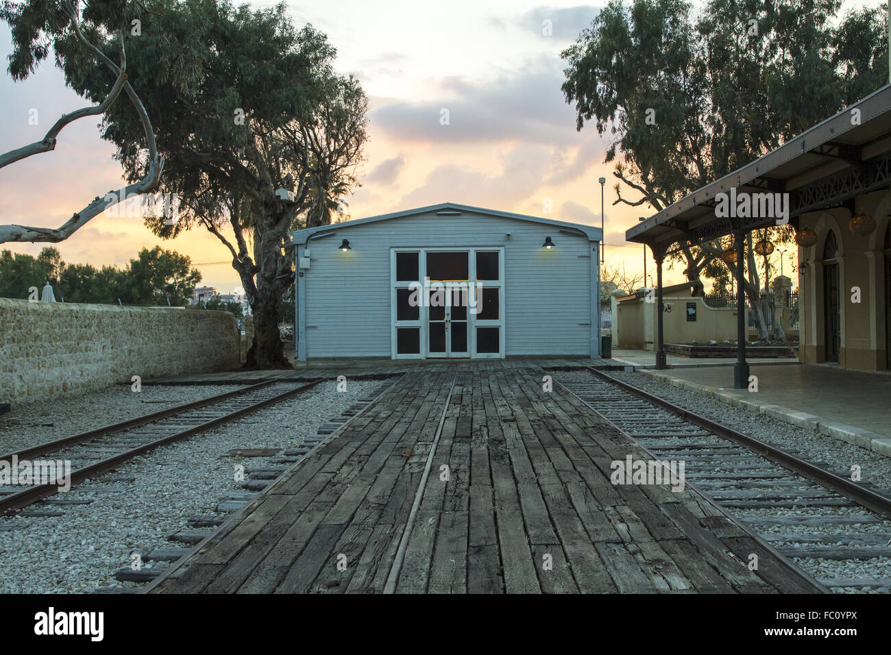 Ancient railway station Stock Photo - Alamy