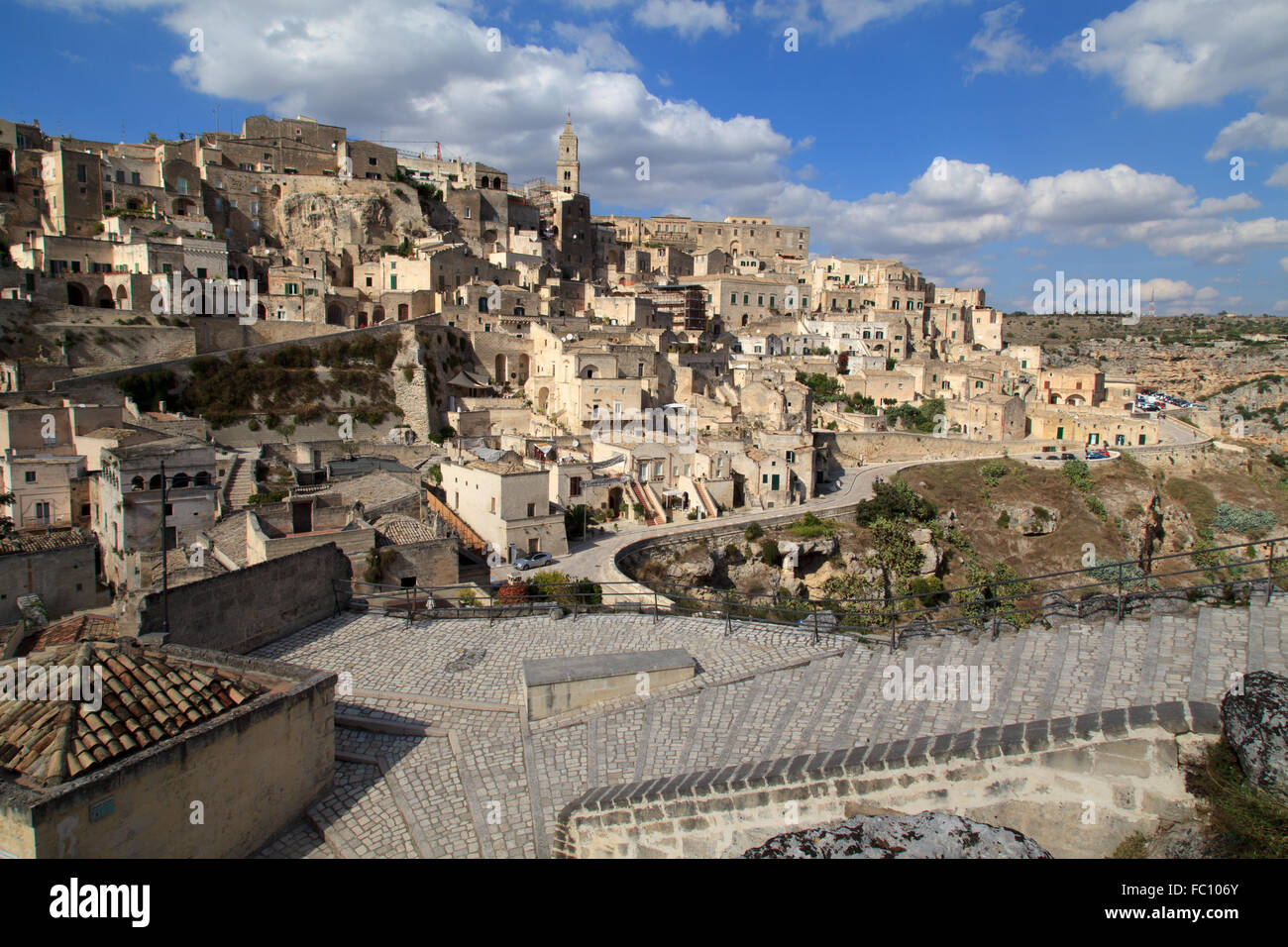 Matera town in Italy with cave settlements Stock Photo - Alamy